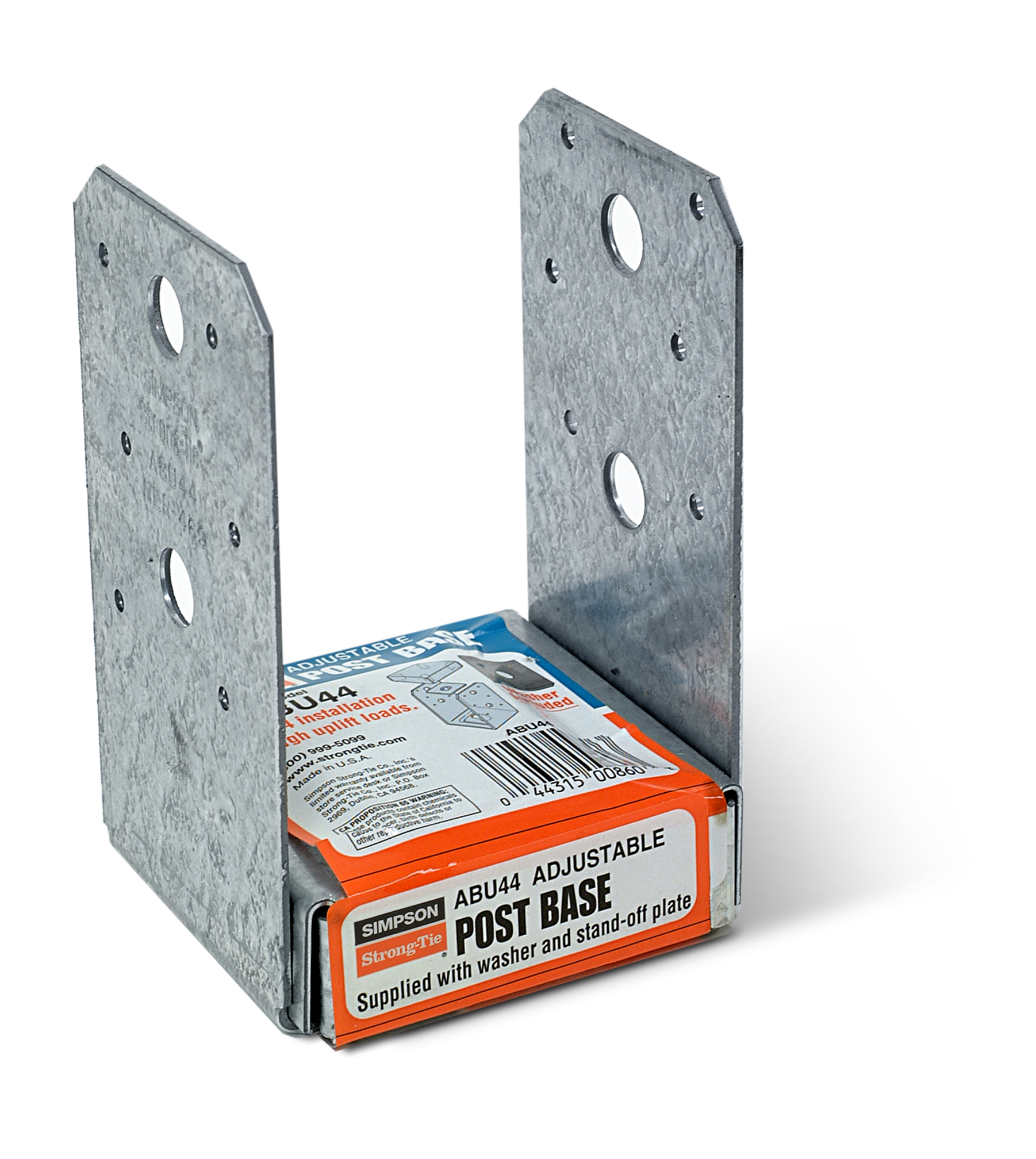 Simpson Strong-Tie ABU66Z ABU ZMAX Galvanized Adjustable Standoff Post ...