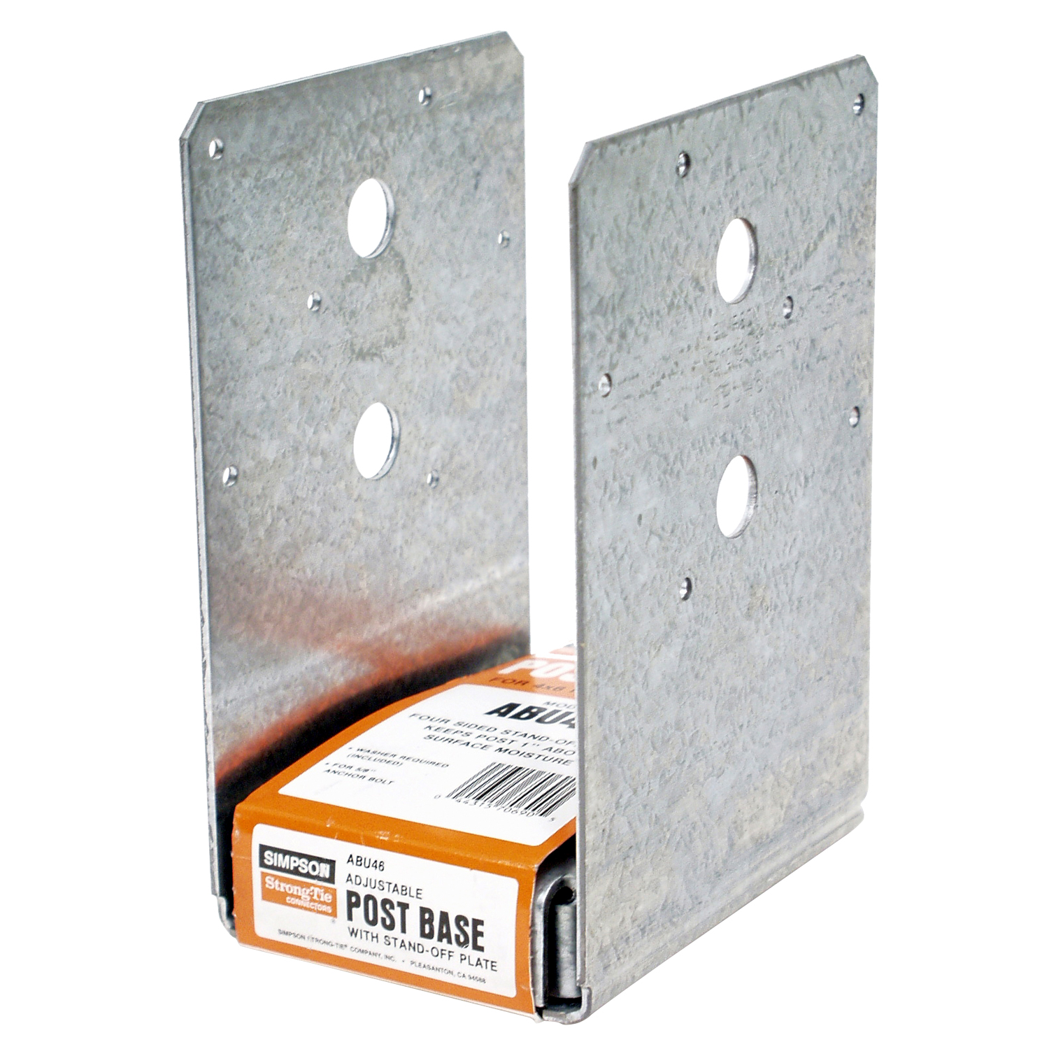 Simpson Strong-Tie ABU66Z ABU ZMAX Galvanized Adjustable Standoff Post ...