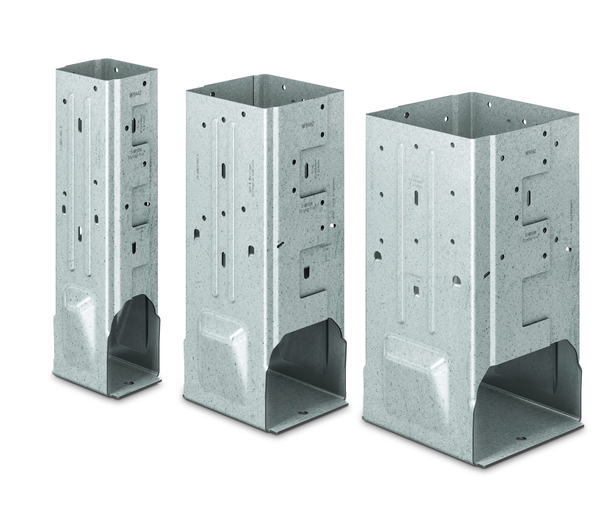 Simpson Strong-Tie MPB88Z MPBZ ZMAX Galvanized Moment Post Base For 8x8 ...