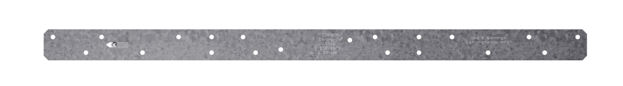Buy Simpson Strong-Tie ST22 ST 21-5/8 In. 16-Gauge Galvanized Strap Tie ...