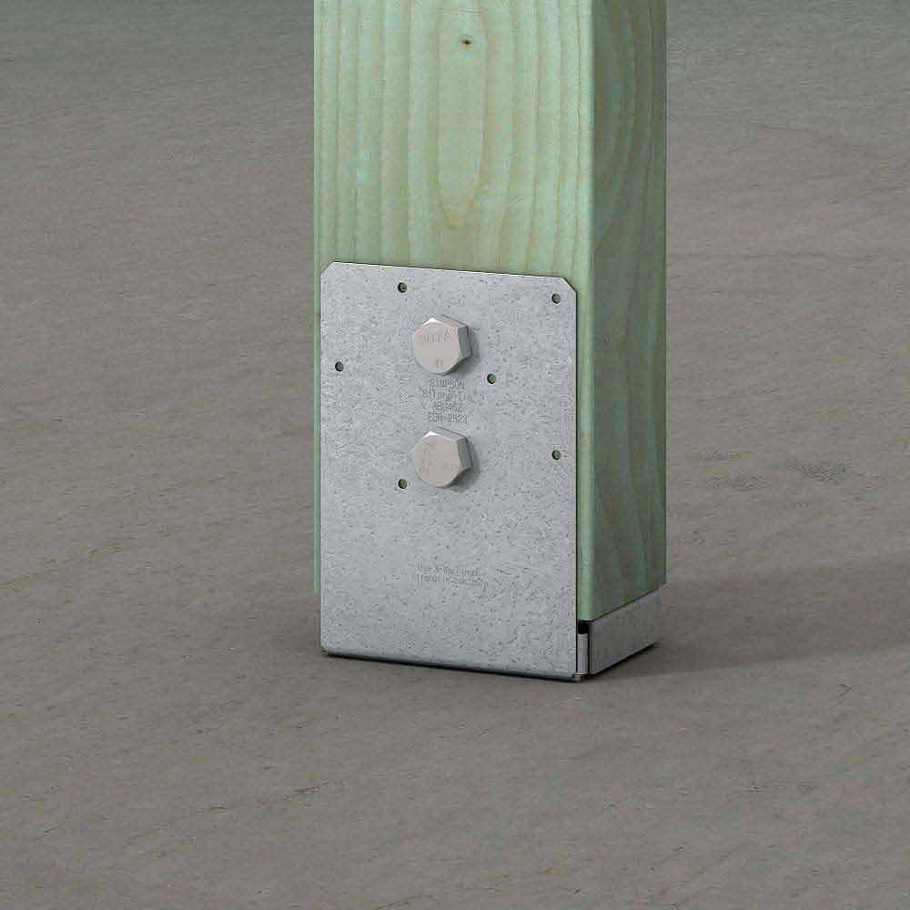 Simpson Strong-tie ABU66RZ Adjustable Post Base For 6x6 Wood - ZMAX ...
