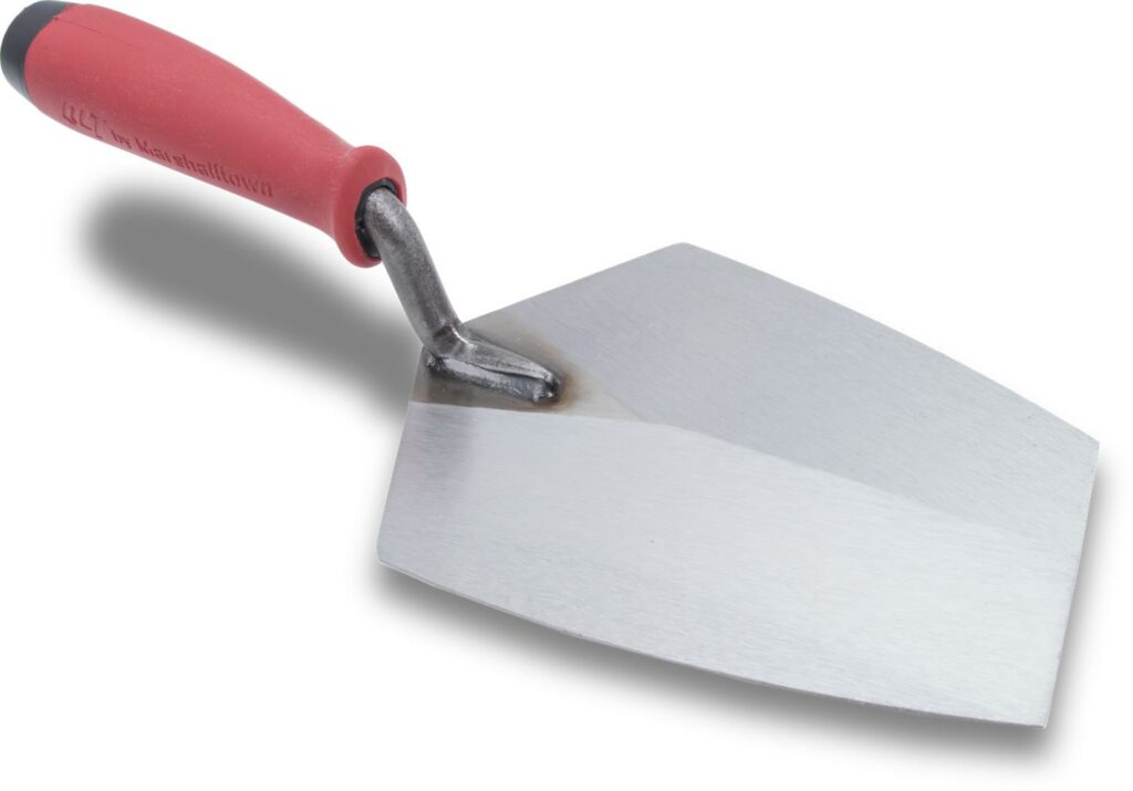 BKTSG75SS Marshalltown 7 1/2in Bucket Trowel -Stainless Steel W/ Red ...