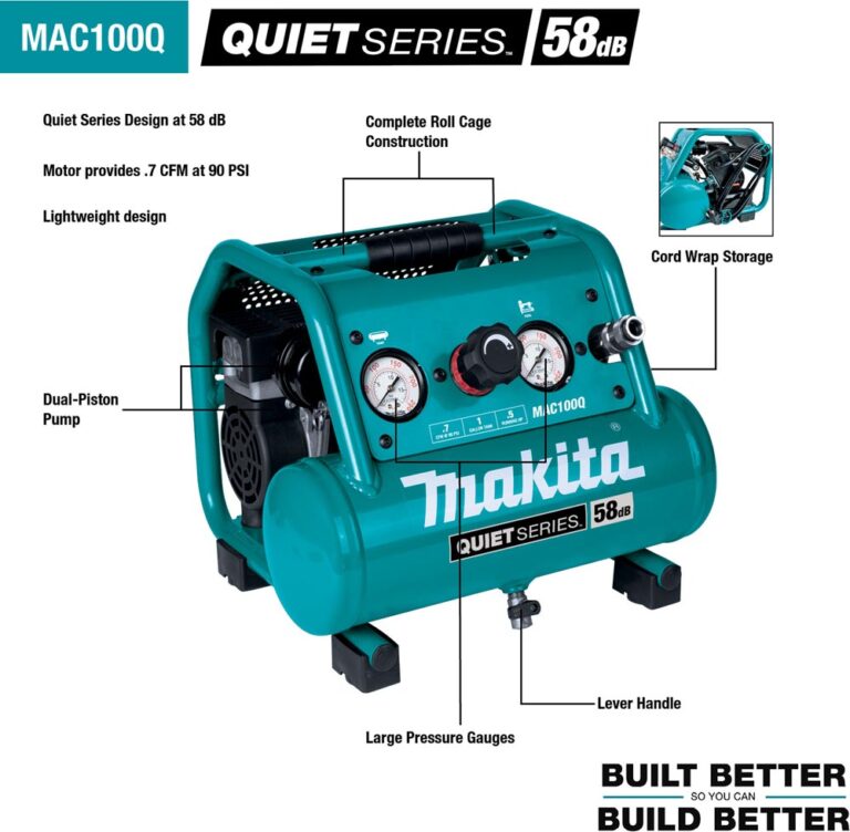 Buy MAC100Q Quiet 1/2 HP 1 Gal Electric Air Compressor - Heyden Supply