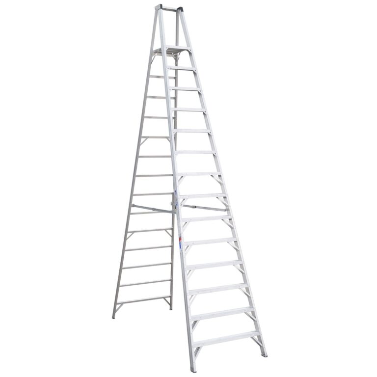 Buy Werner P414 Aluminum Platform Ladder, 14 Ft, Type IA, 300 Lb, 20 Ft ...